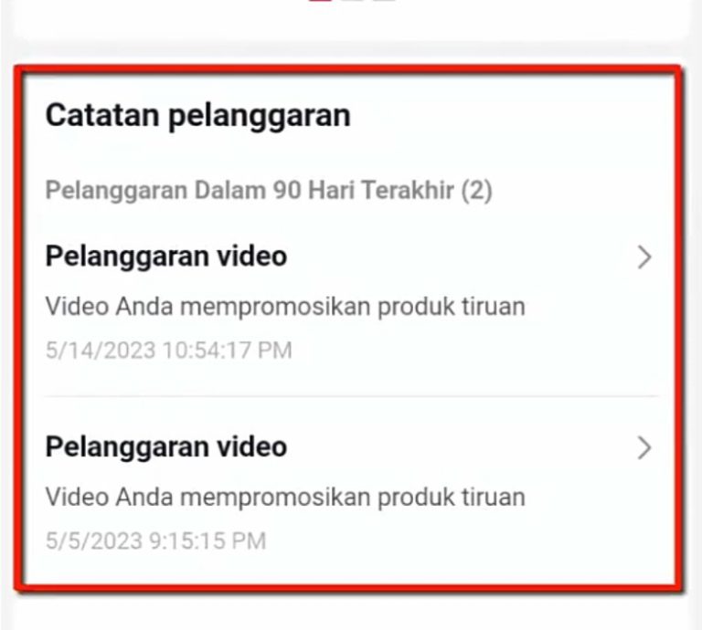 Cara Melihat Pelanggaran TikTok (3 Metode) Baru